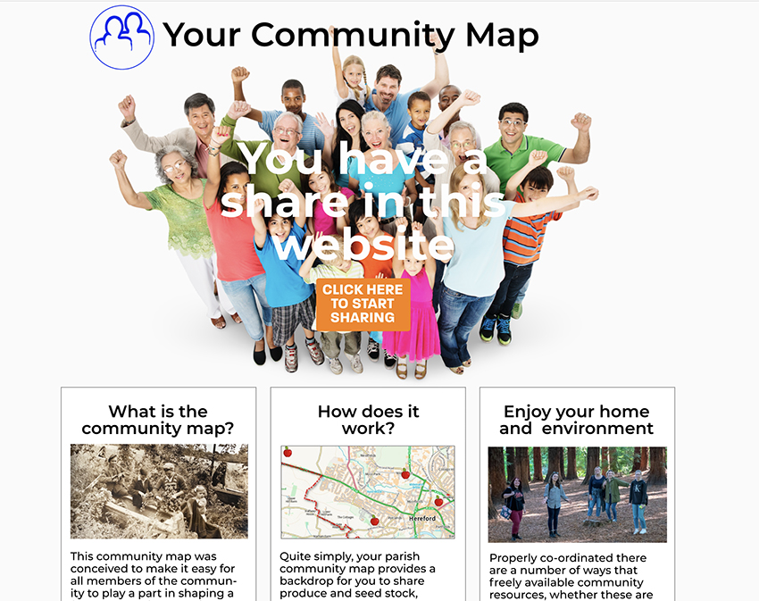 Community Mapping Prototype Website | Design Thinking Blog